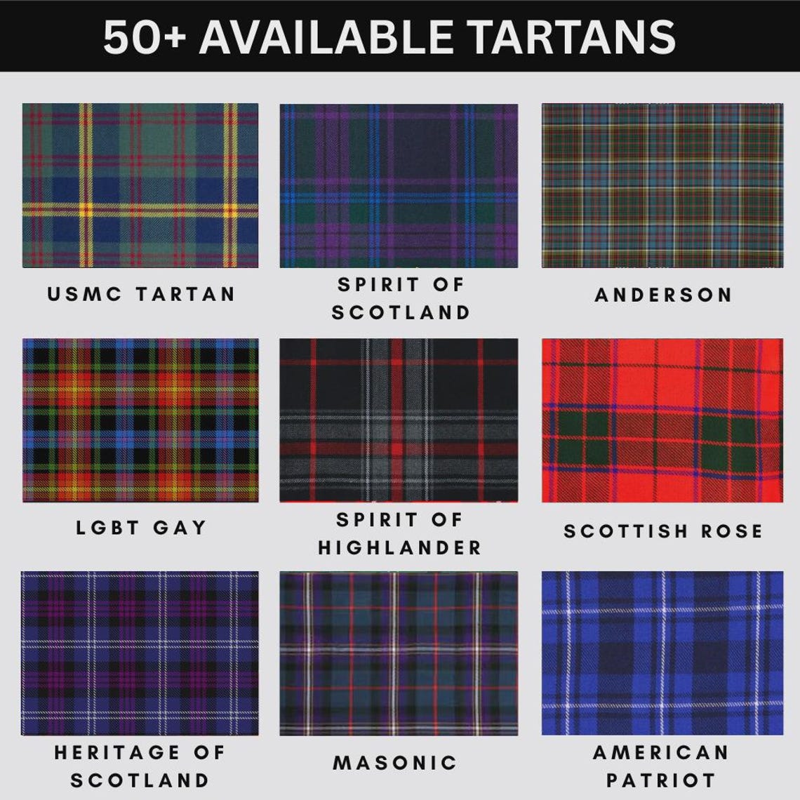 Traditional Vintage Scottish 7-piece Kilt Set for Men – Classic ...