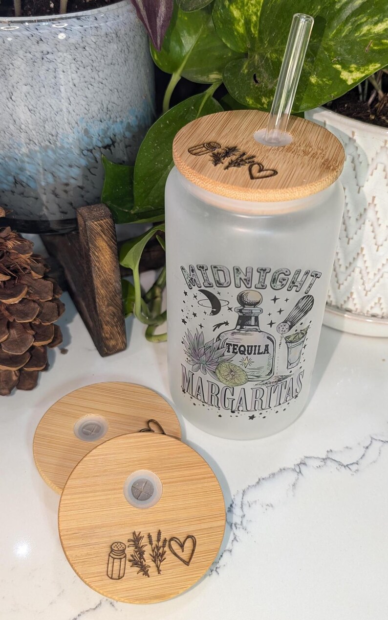 Practical Magic - Midnight Margaritas - Engraved Bamboo Lid for 16 Oz ...