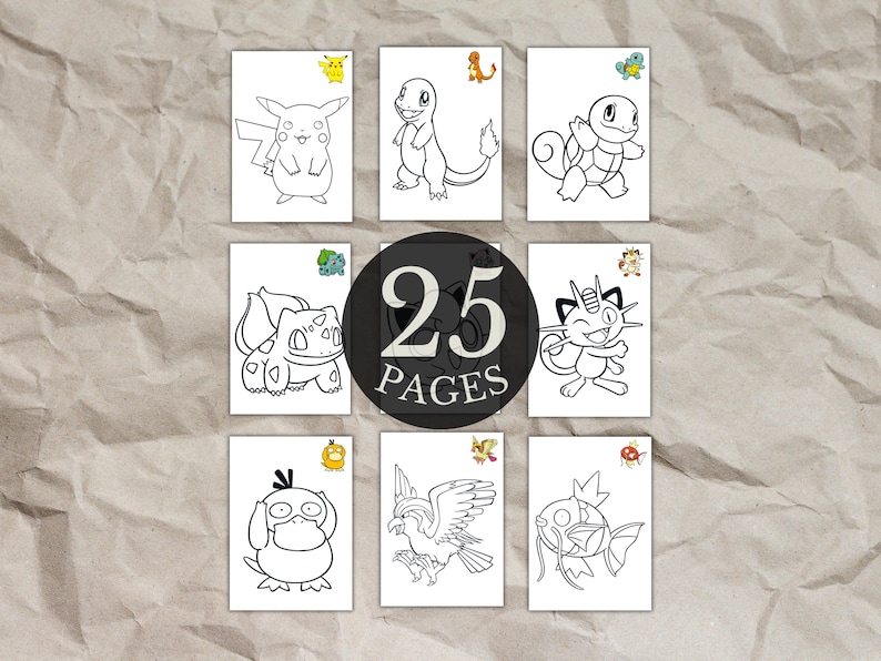 Pokemon Coloring Pages, Printable Pikachu Coloring Sheets, Kids ...