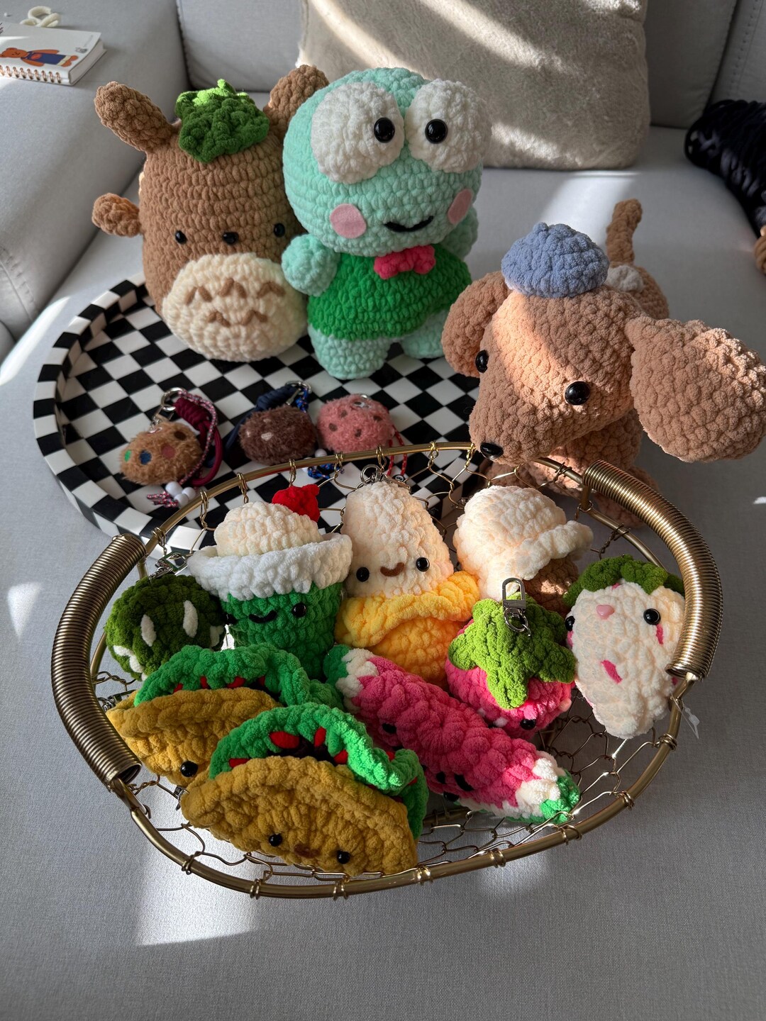 Crochet Food Bag Charms - Etsy