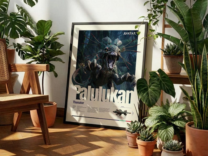 Avatar Thanator Poster – Pandora Creature Wall Art Print, Sci-fi Movie ...