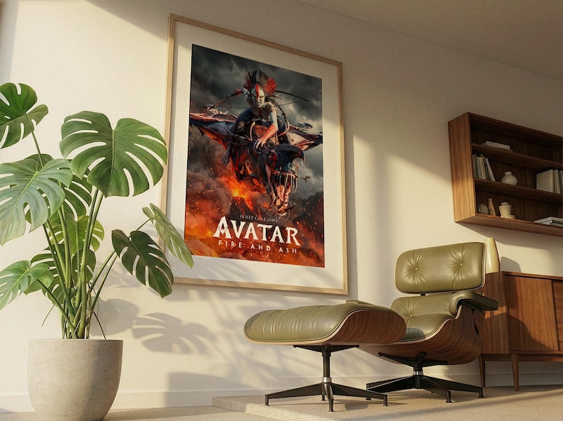 Avatar 3: Fire & Ash Movie Poster – Sci-fi Wall Art Print, Unframed ...