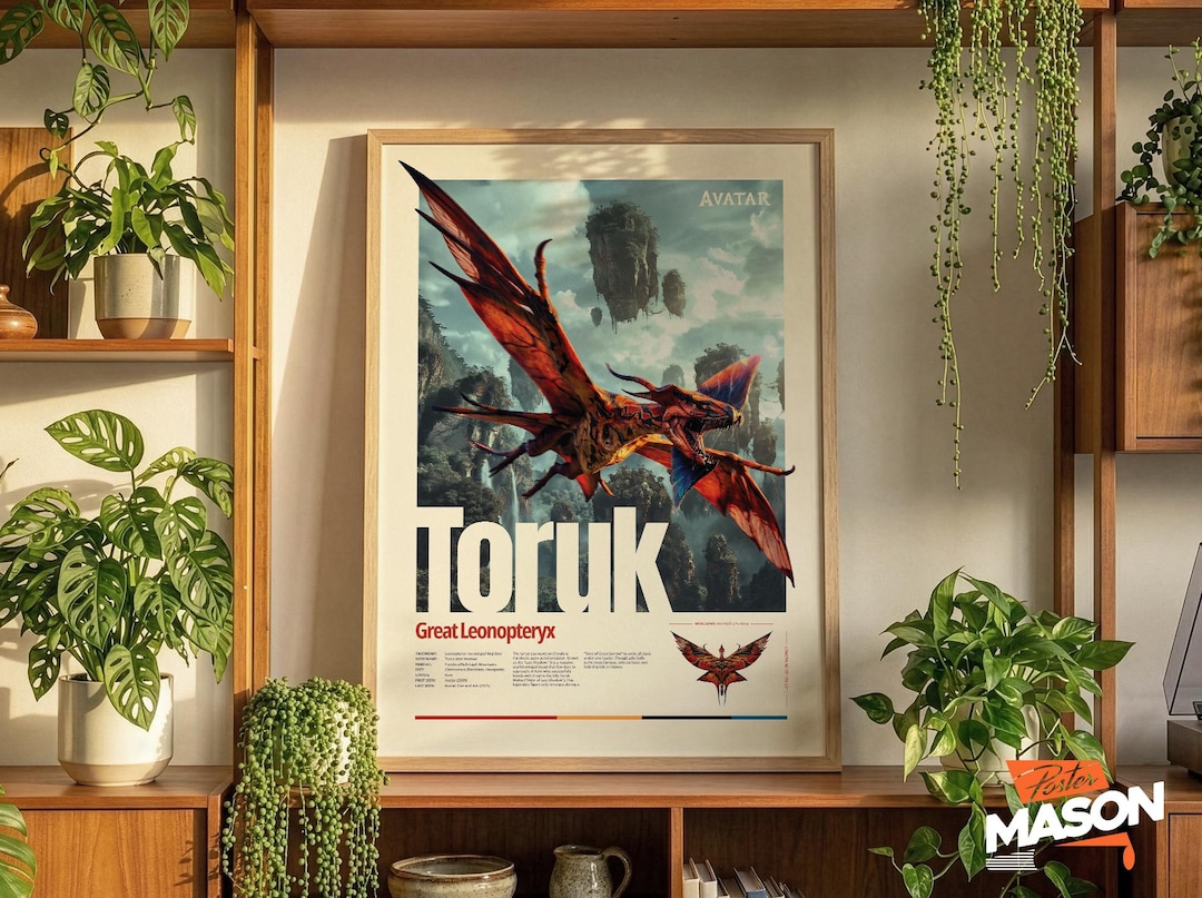 Avatar Toruk Makto Poster – Great Leonopteryx Wall Art, Epic Sci-fi ...