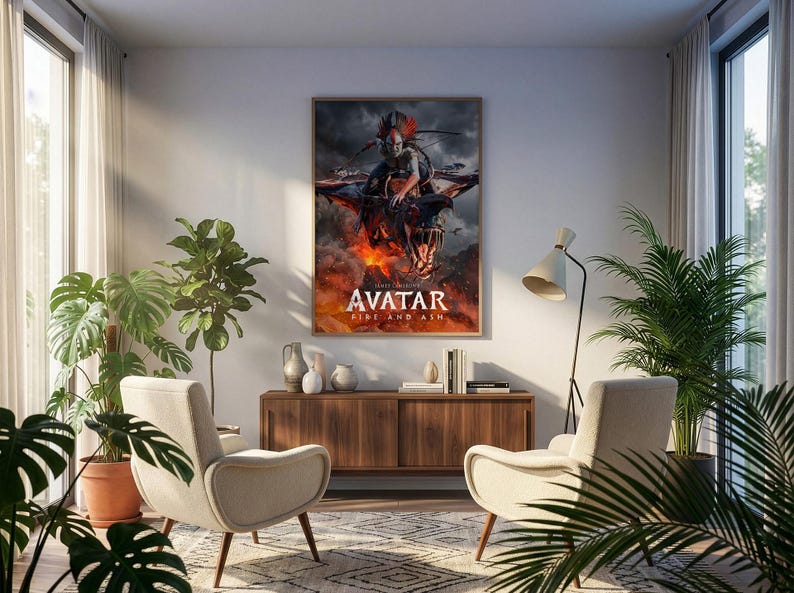 Avatar 3: Fire & Ash Movie Poster – Sci-fi Wall Art Print, Unframed ...