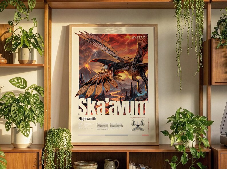 Avatar Fire and Ash Nightwraith Poster – Pandora Creature Wall Art ...