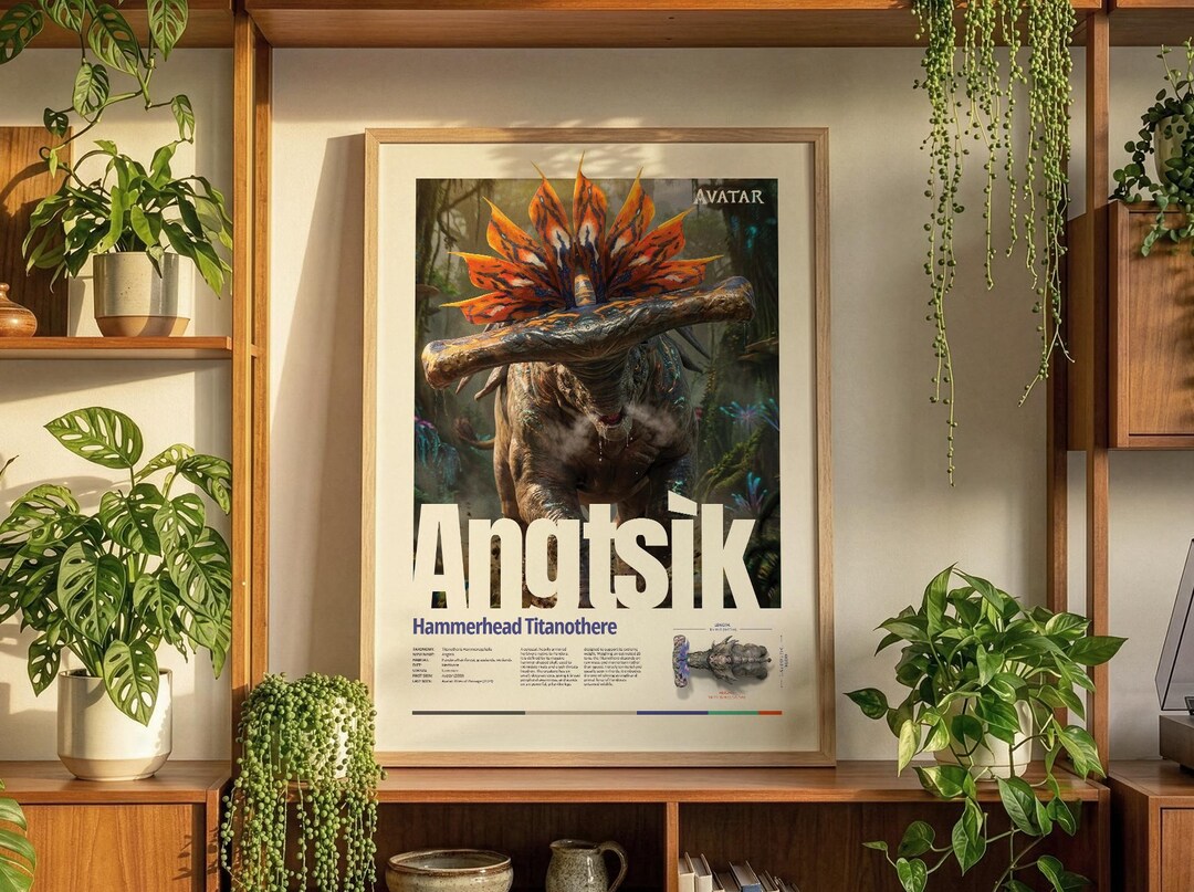 Avatar Hammerhead Titanothere Poster – Pandora Creature Wall Art, Sci ...