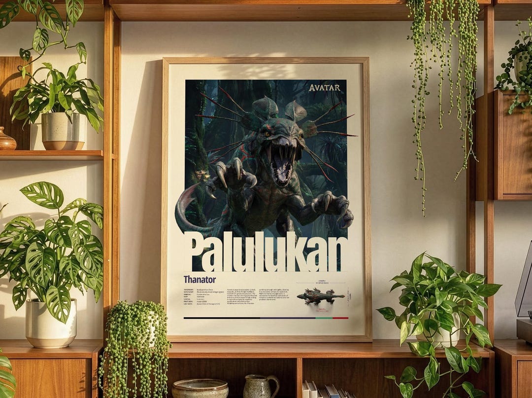 Avatar Thanator Poster – Pandora Creature Wall Art Print, Sci-fi Movie ...