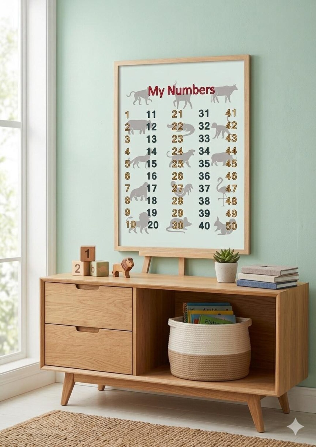Numbers - Animal Theme - Etsy