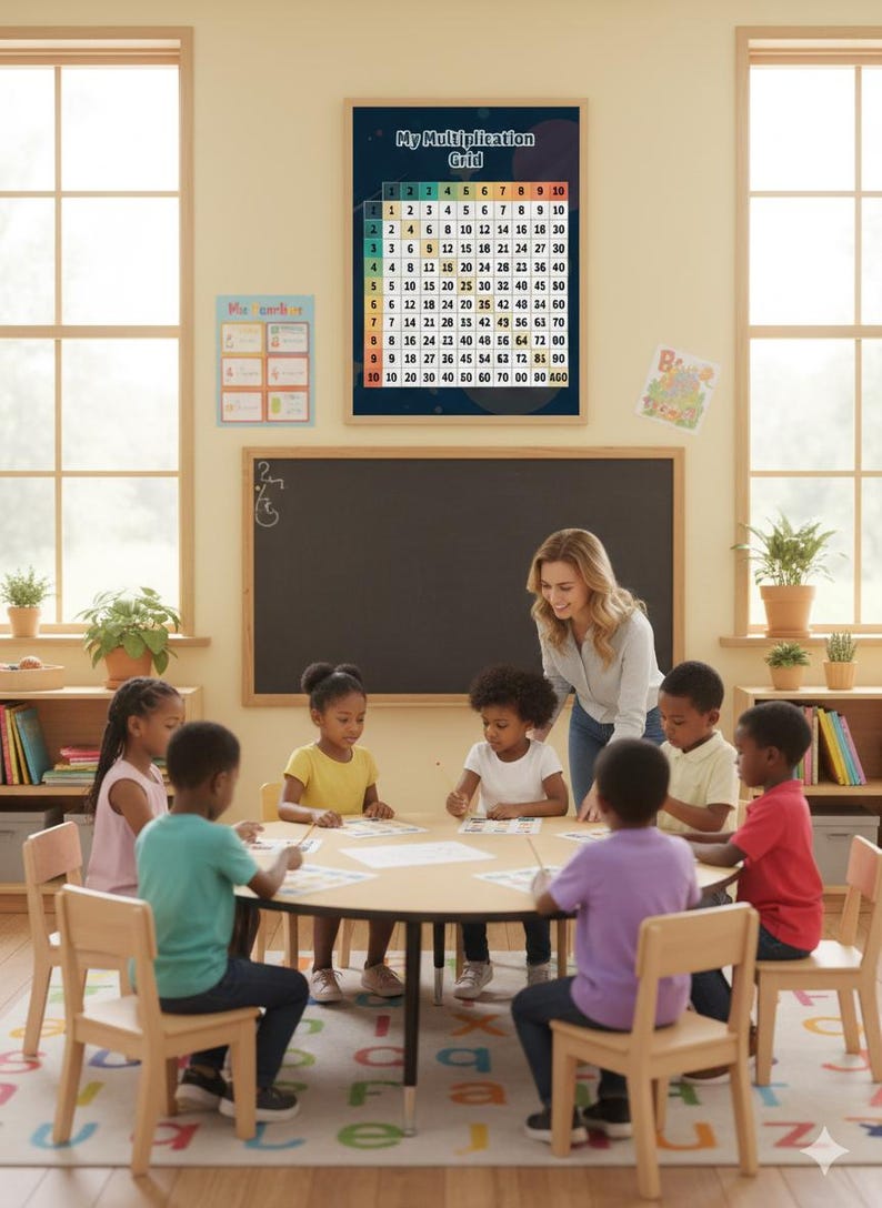 Multiplication Chart - Etsy