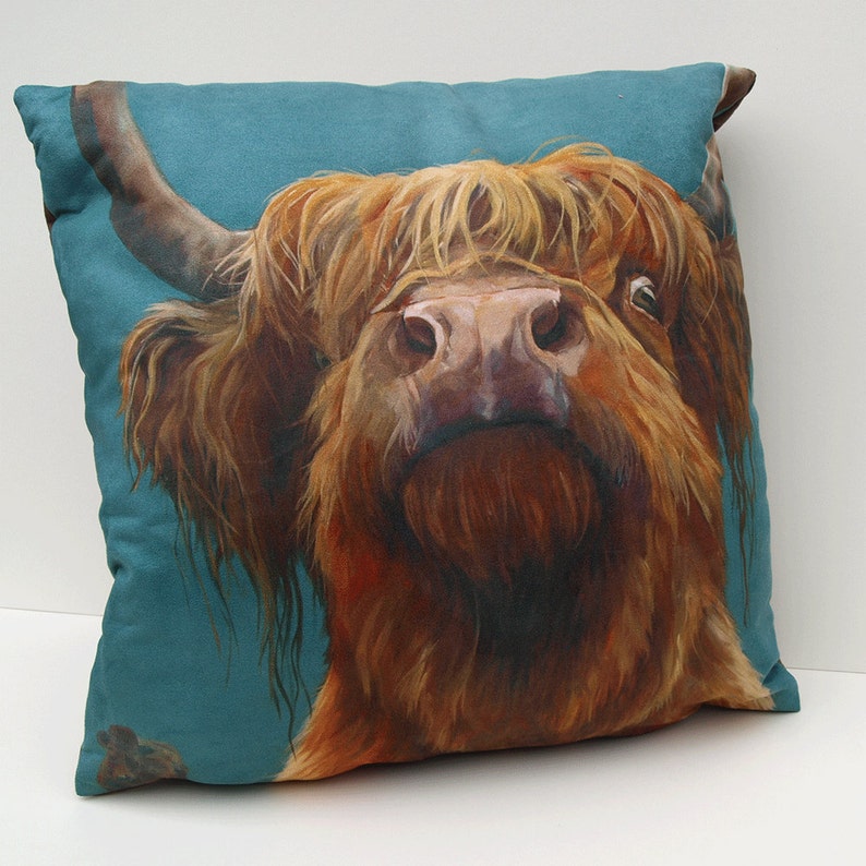 Cow Cushion: the Highland Way - Etsy