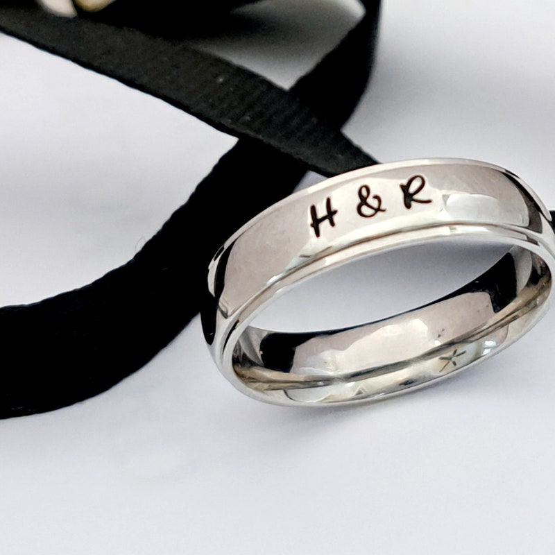 Mens Rings Engraved - Etsy