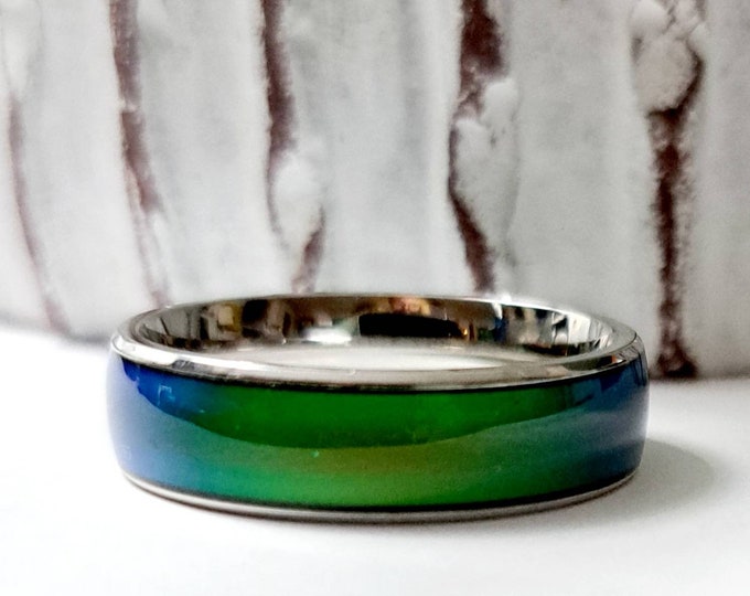 Mood Ring, Color Changing Mood Stone, Vintage Inspired Mood Jewelry ...