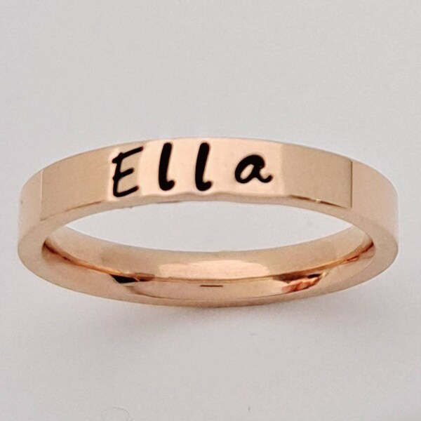 Name Ring Gold - Etsy
