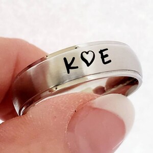 Personalized Name Ring. Man Custom Ring. Custom Name Ring, Dad Ring ...