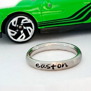 Boys Name Ring/boy Jewelry/baby Boy Jewelry/name Ring/personalized Name ...