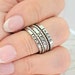 Personalized Stackable Name Rings | Mixed Metal Handmade Jewelry - Etsy