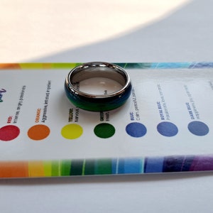 Mood Ring/kids Mood Ring/teen Ring/70s Jewelry/hippie Ring/changing ...