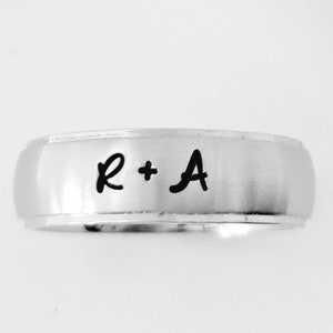 Custom Man Name Ring. Personalized Man Ring.dad Ring. Personalized Name ...