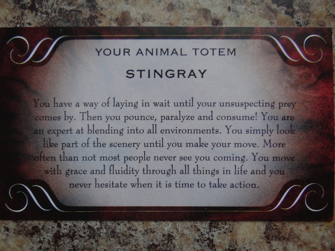 Hand Carved STINGRAY Animal Spirit Totem for Spiritual - Etsy