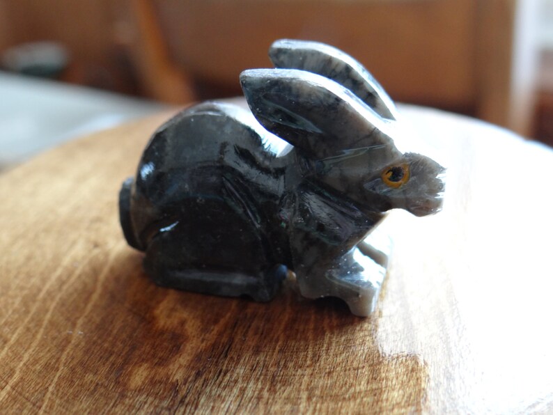 Hand Carved RABBIT Bunny Hare Animal Spirit Totem for - Etsy
