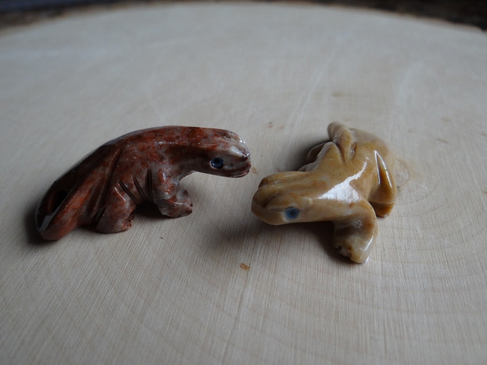 Hand Carved SALAMANDER Animal Spirit Totem for Spiritual - Etsy