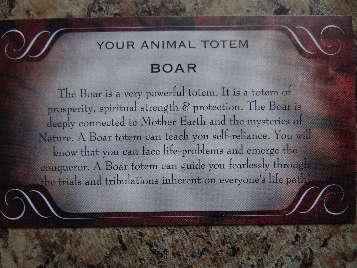 Hand Carved BOAR Animal Spirit Totem for Spiritual Jewelry - Etsy