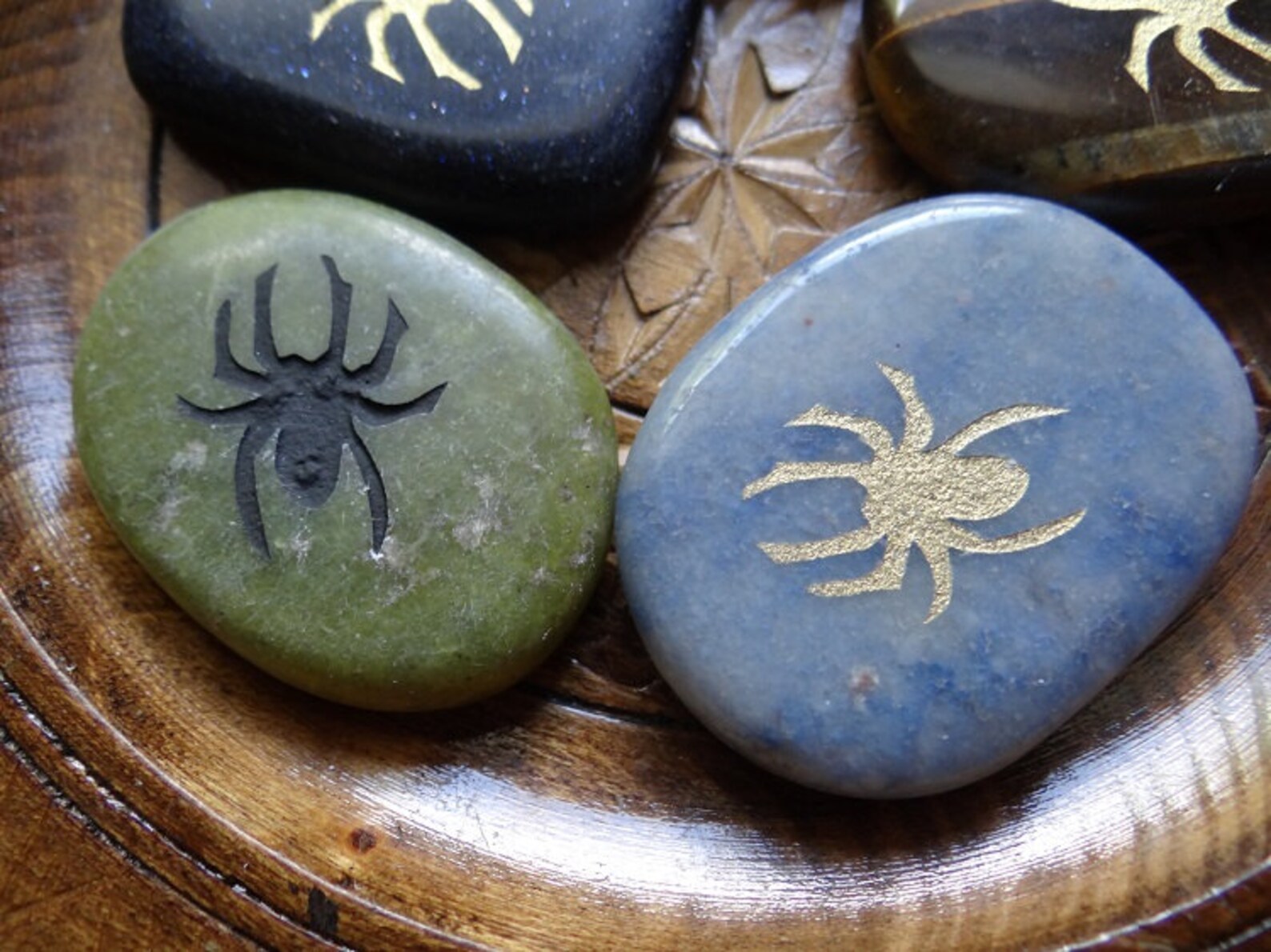 SPIDER Gemstone Animal Spirit Totem for Spiritual Jewelry or - Etsy