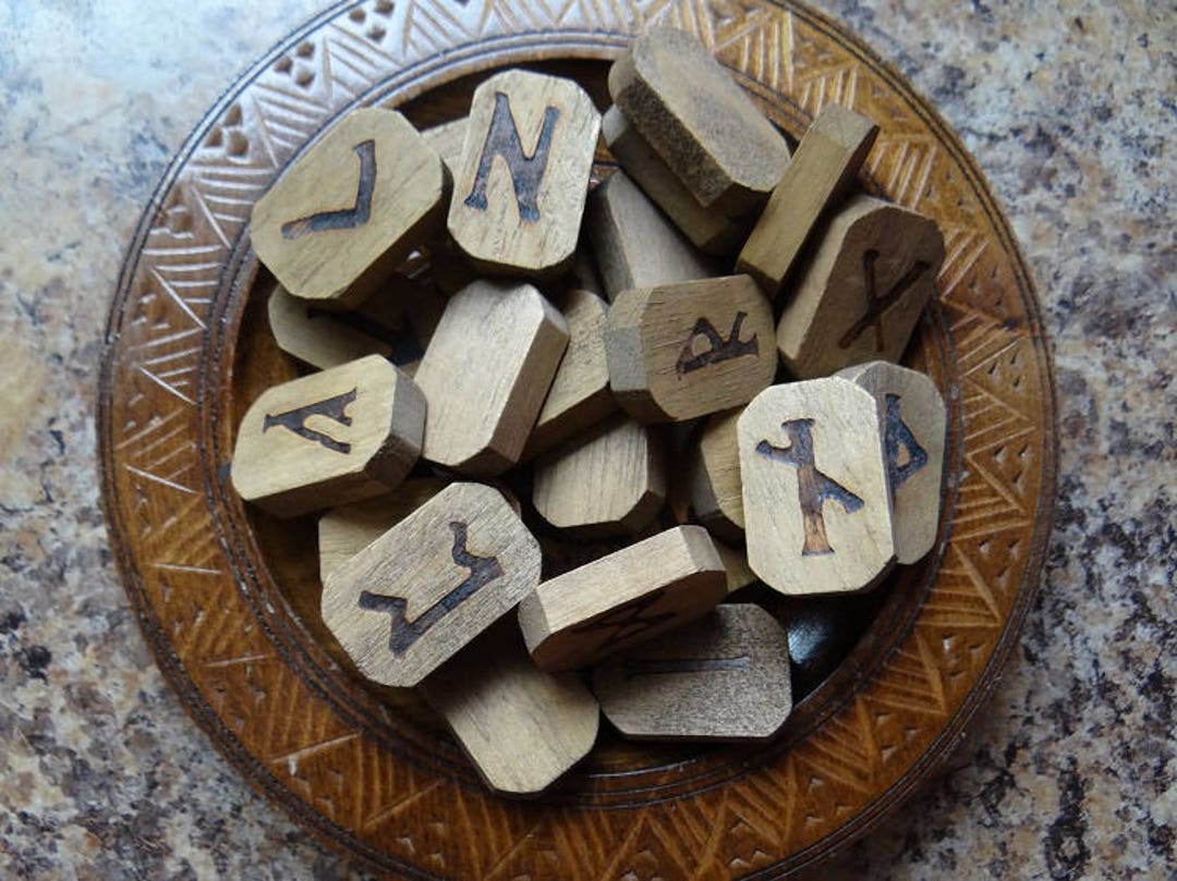 DELUXE WOOD Rune Set 2 Divination or Jewelry Making Crafts - Etsy