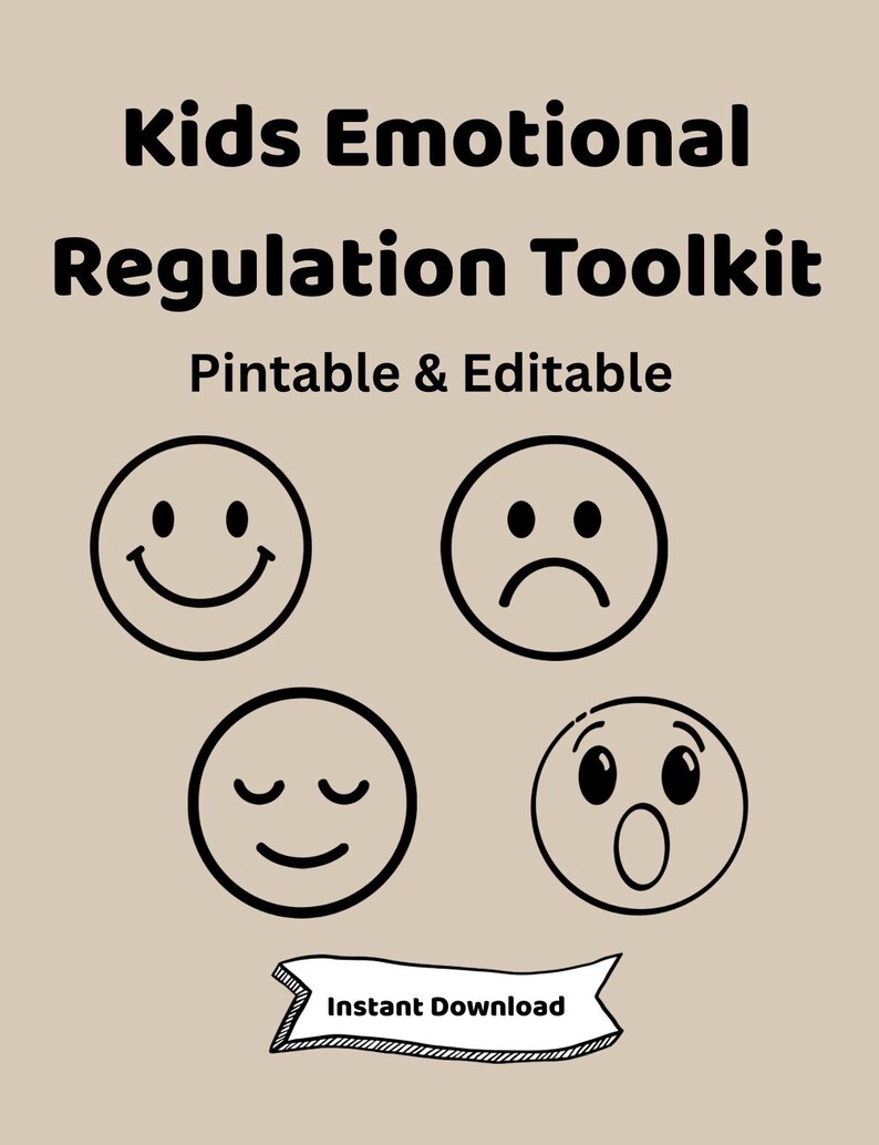 Kids Emotional Regulation Toolkit - Etsy