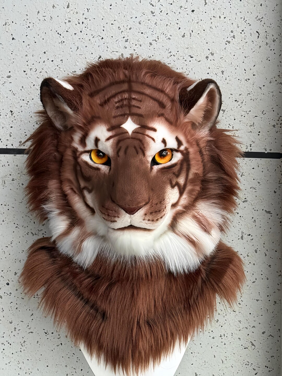 Realistic Tiger Fursuit Head - Handmade Lifelike Animal Head Prop ...