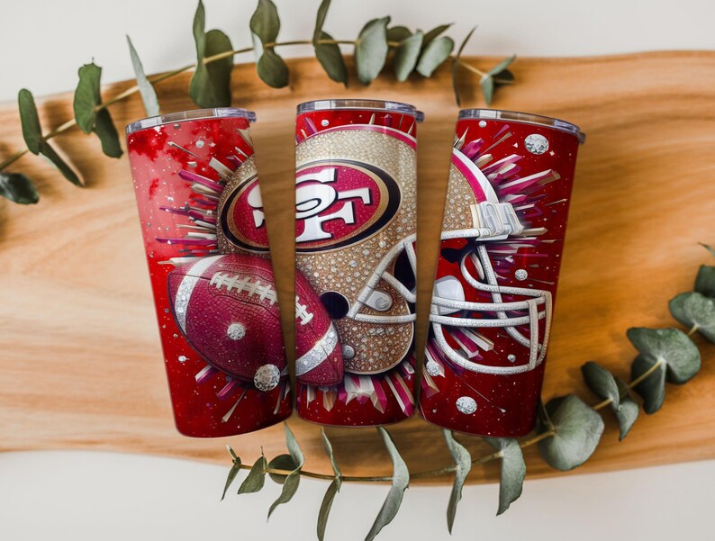Football Tumbler Wrap PNG – 20oz Sublimation Design (pack of 3, Digital ...