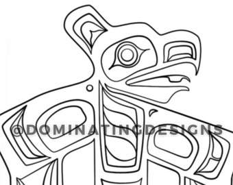 Free Haida Coloring Pages Sketch Coloring Page