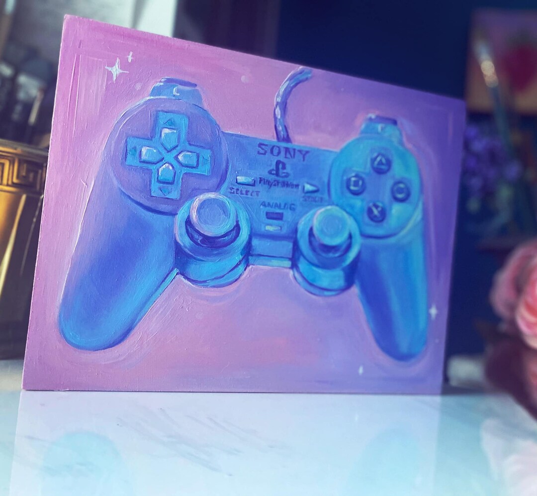 Playstation Nostalgia Art Print Home Décor Vaporwave Dorm Gamer ...