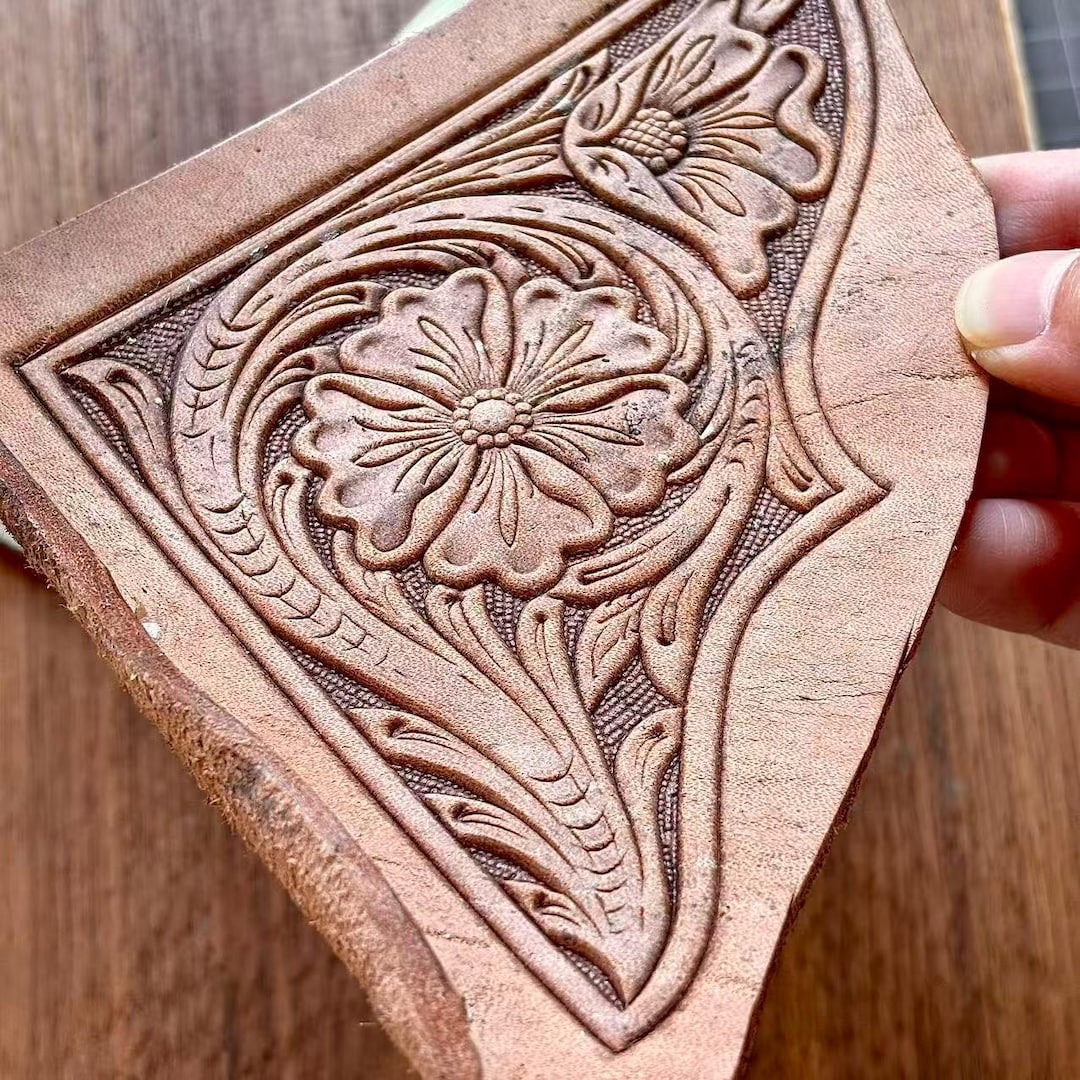 Sheridan Style Floral Corner Leather Stamp Mold 3D Tooling and Carving ...