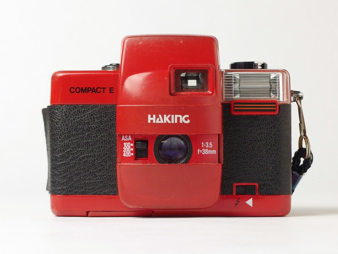 Haking Compact E, Red Pop-up Point-and-shoot, Tested & Working but No ...