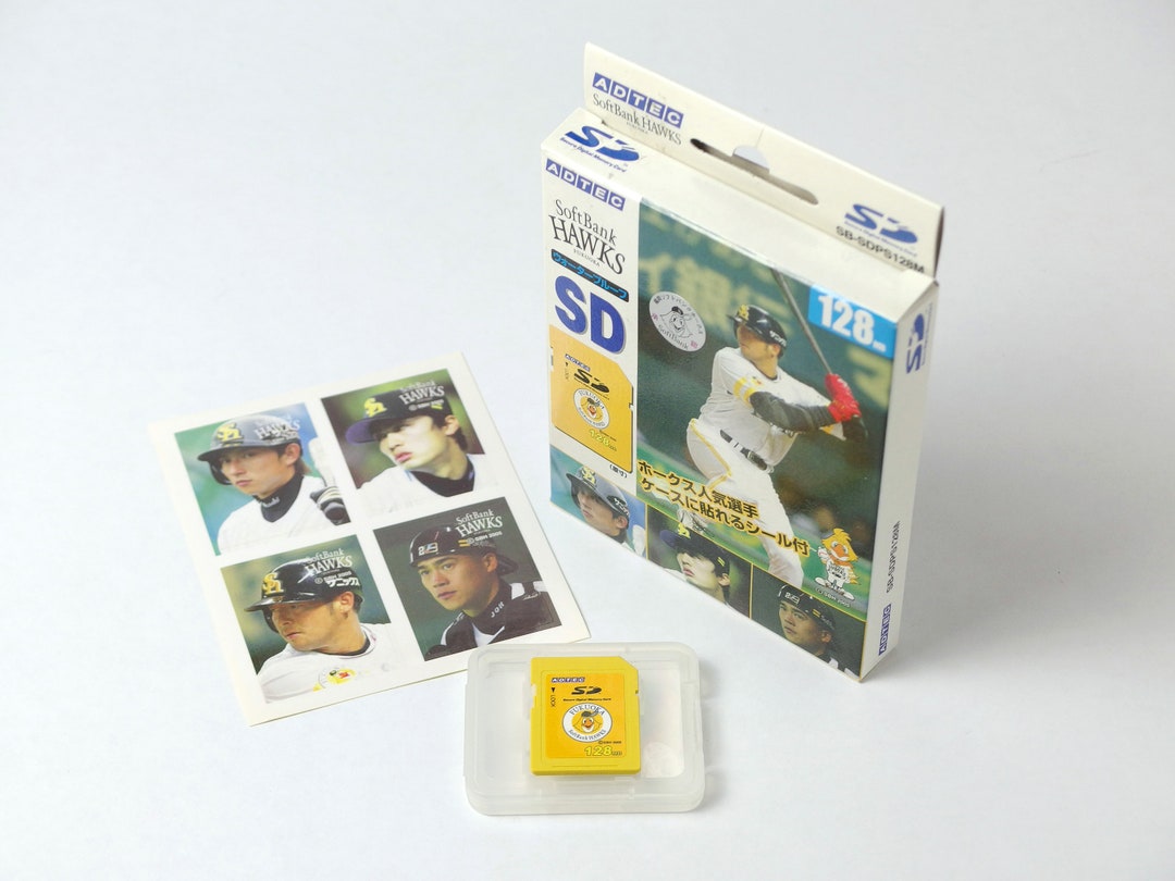 Softbank Hawks SD Card, Rare Memory Card for Vintage Digital Cameras ...