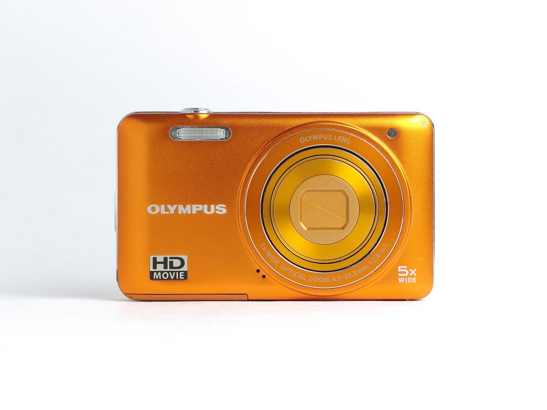 Olympus Rare Orange Compact Digital Camera VG-145, Vintage 2000s ...
