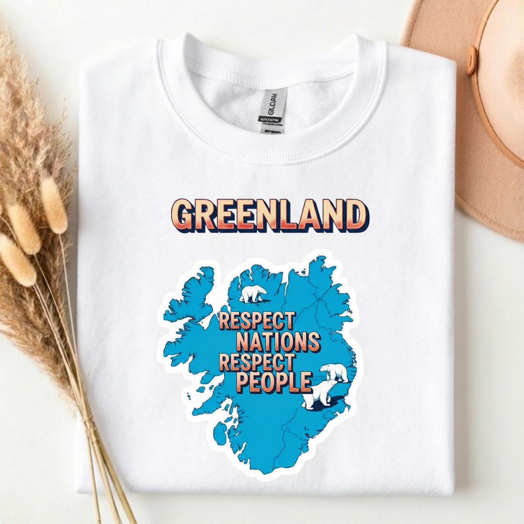 Greenland Respect Nations Respect People Graphic Sweatshirt - Etsy