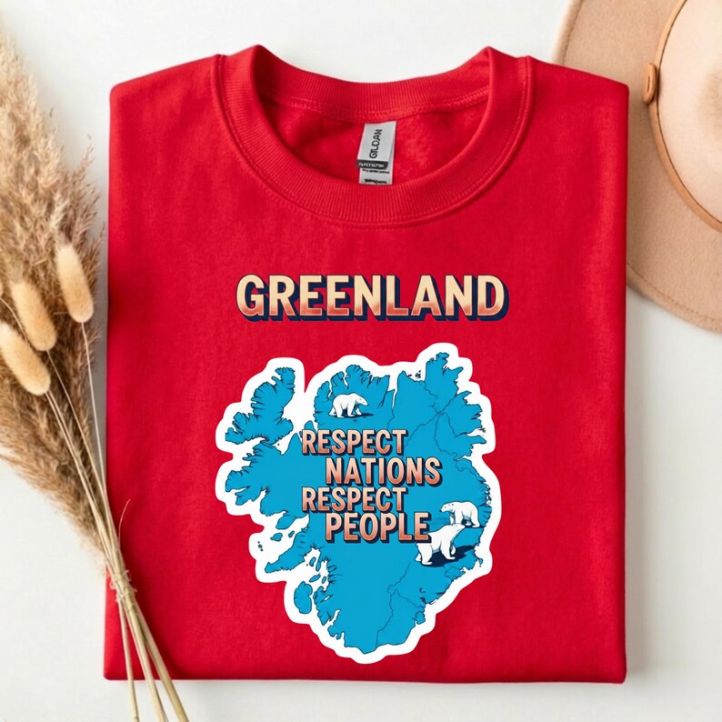 Greenland Respect Nations Respect People Graphic Sweatshirt - Etsy