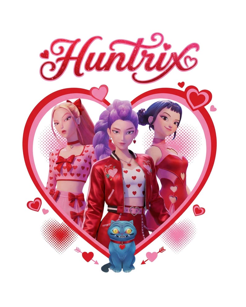 Valentine Huntrix Anime Girl Group PNG - Saja Girls Kpop Sublimation ...