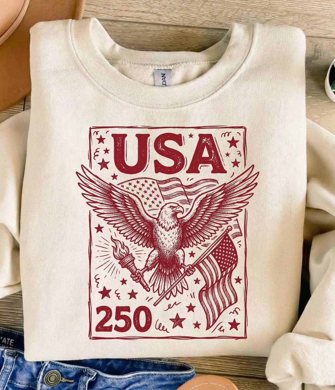 USA 250th Anniversary SVG PNG Digital Download | Patriotic Eagle ...