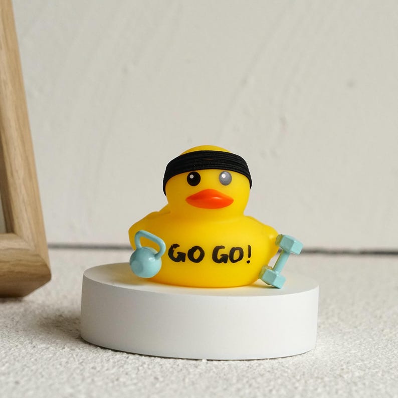 Personalized Fitness Rubber Duck - Funny Gym Rat Gift, Jeep Ducks ...