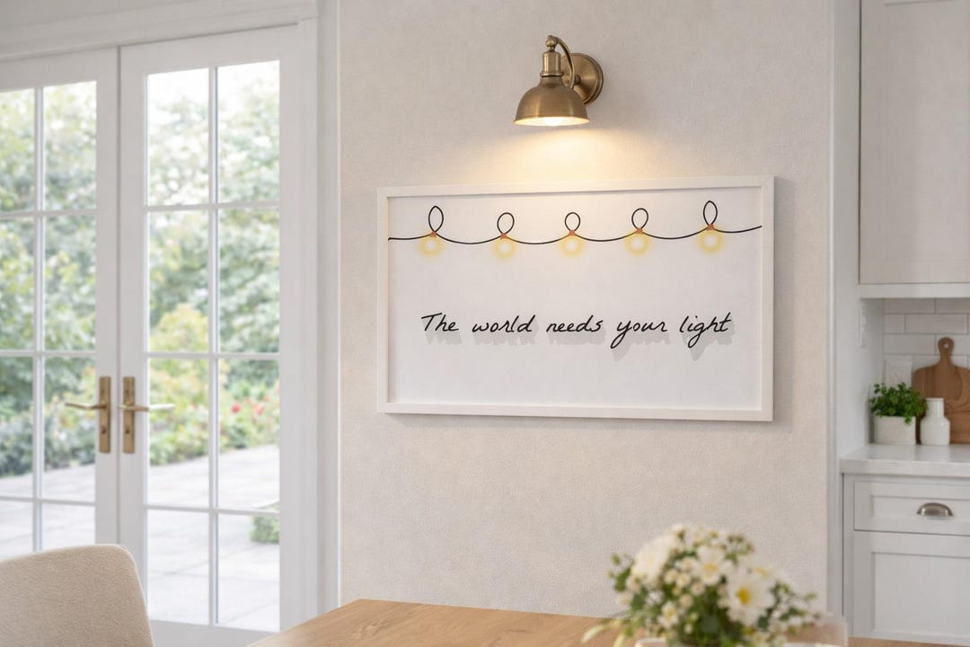 Motivational Wall Art, the World Needs Your Light Digital Poster ...
