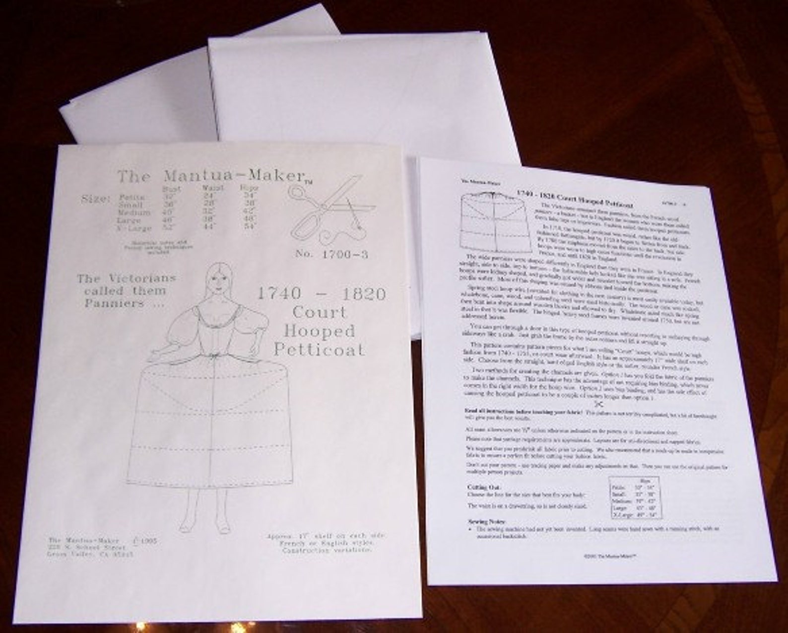 Panniers Sewing Pattern. Georgian Court Hoops Underwear - Etsy
