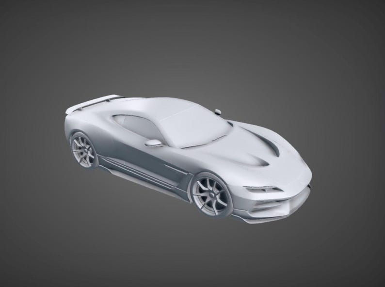 Modern Car STL File Detailed Sports Car 3D Model Vehicle STL for 3D ...