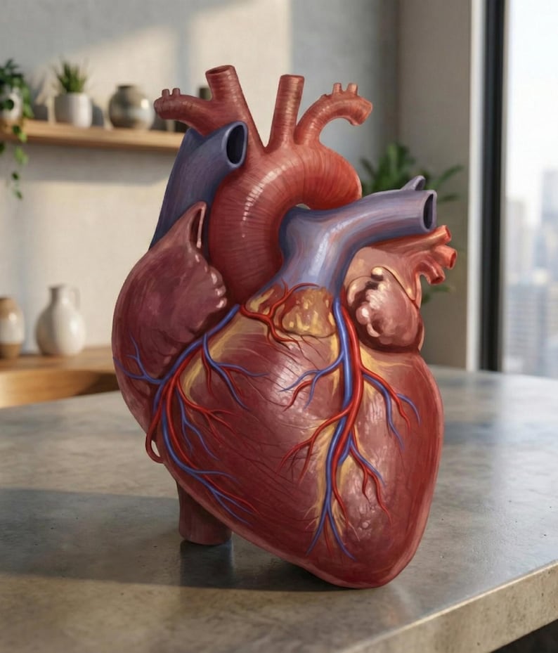 Human Heart STL File – Anatomical 3D Model for 3D Printing - Etsy Canada
