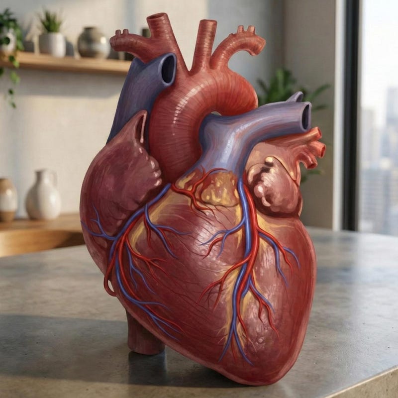 Anatomical 3d Model Heart - Etsy