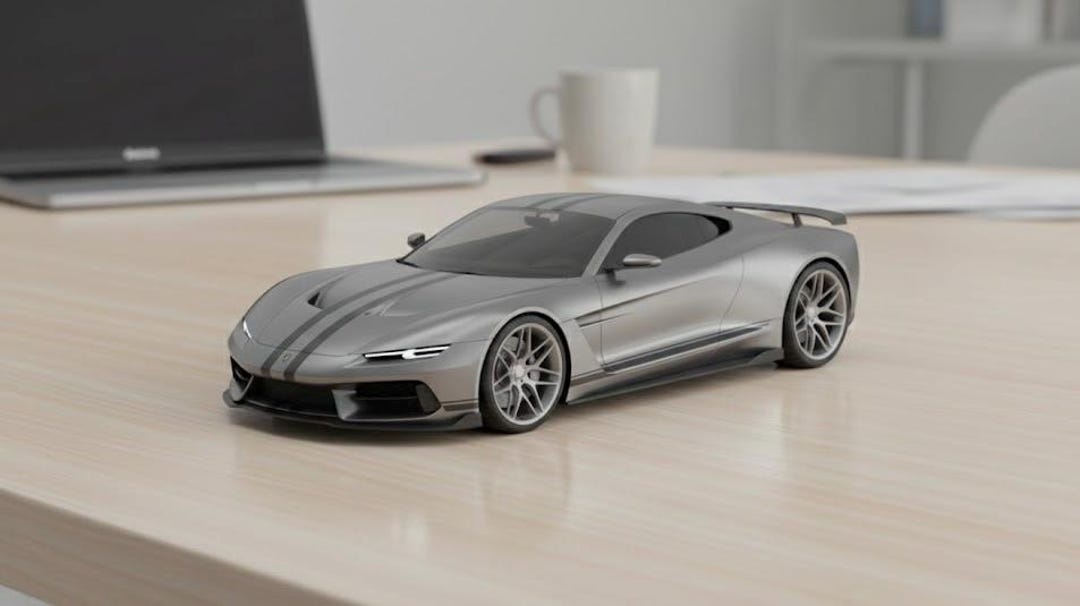 Modern Car STL File Detailed Sports Car 3D Model Vehicle STL for 3D ...