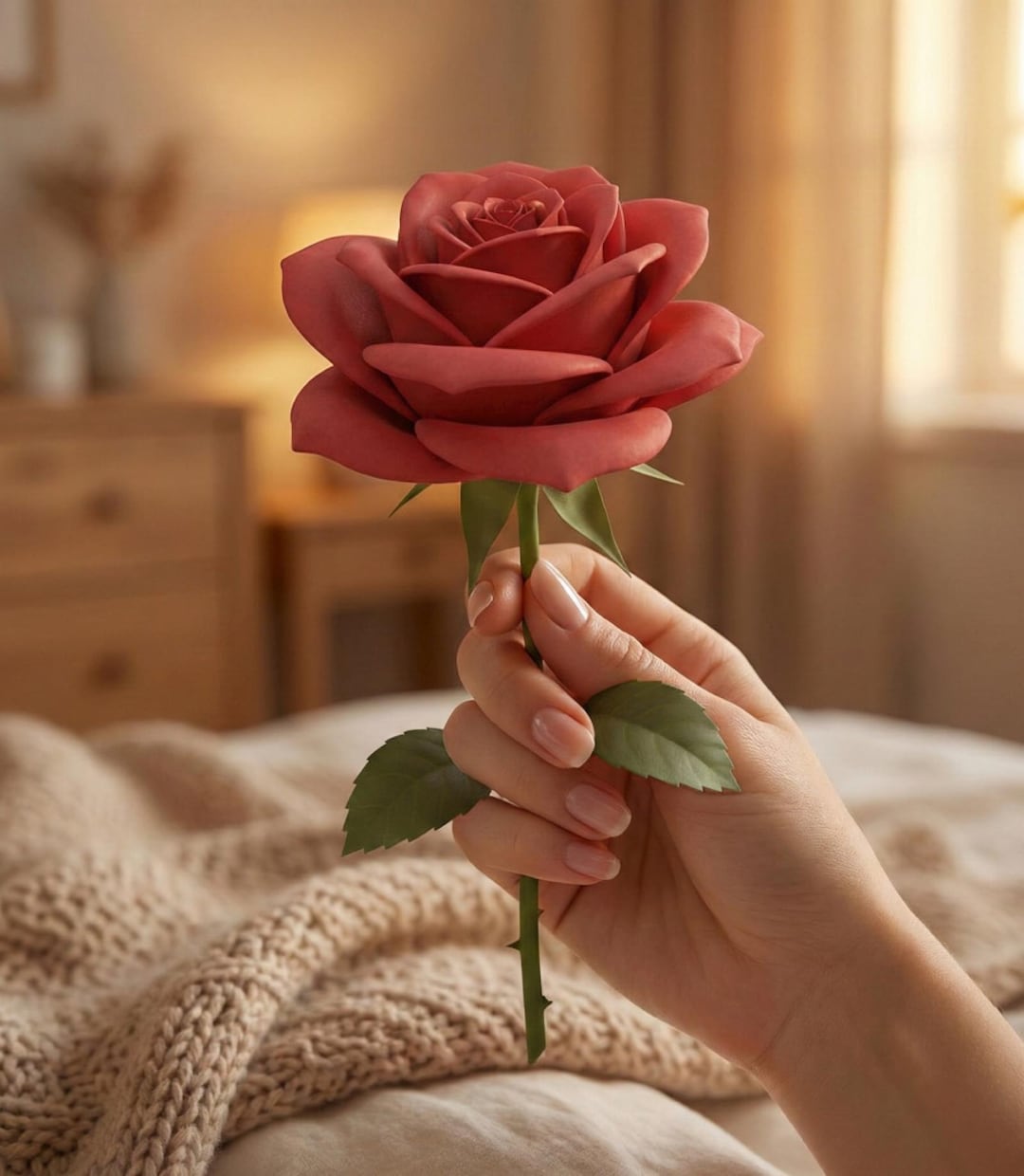 Elegant Rose STL 3D Model | Valentine's Day Decor (digital Download - Etsy