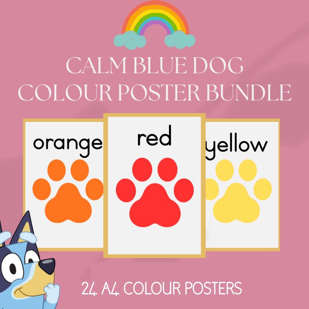 Mega Colour Posters Bundle | Printable Classroom Colours Chart | Calm ...